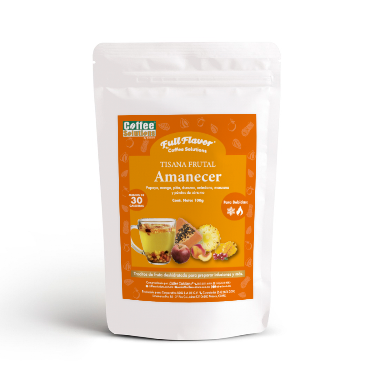 Tisana Frutal Full Flavor Sabor Amanecer 100g - Bebidas frías o calientes